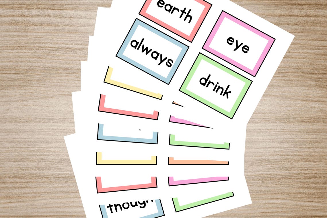 100 3rd Grade Sight Word Flashcards | Third Grade Vocabulary | 3rd ...