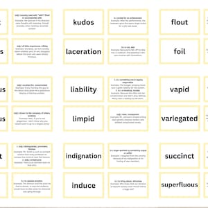450+ Test Prep Vocab Flashcards SAT/ACT/PSAT | Improve Vocabulary Teens ...