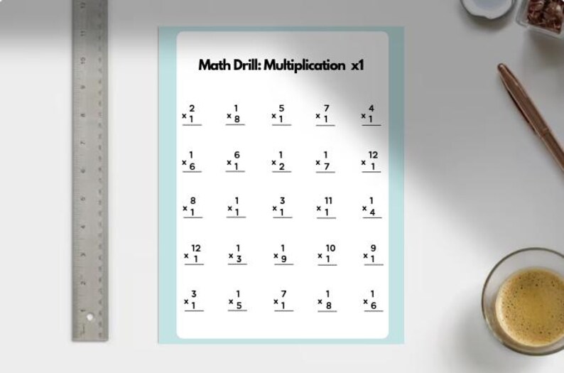 Multiplication Practice Pack for 1st-4th Graders Multiplication ...