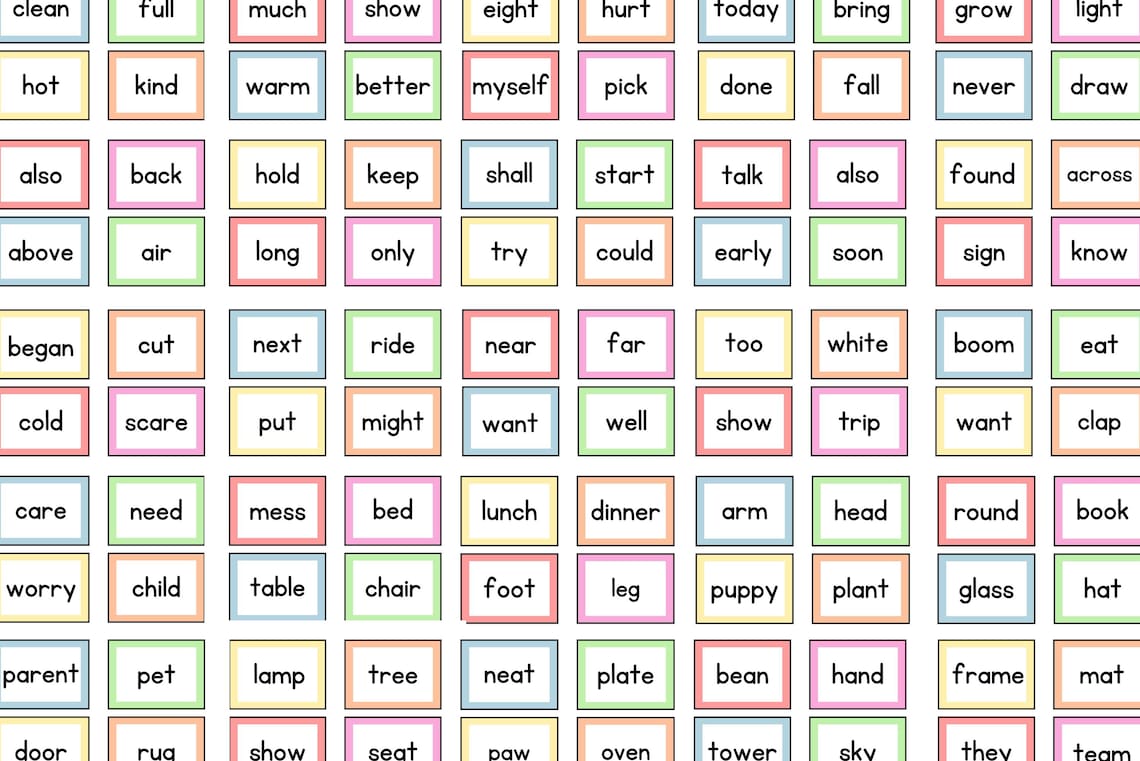 200 3rd Grade Sight Words Flashcards | Third Grade Vocabulary | 3rd ...