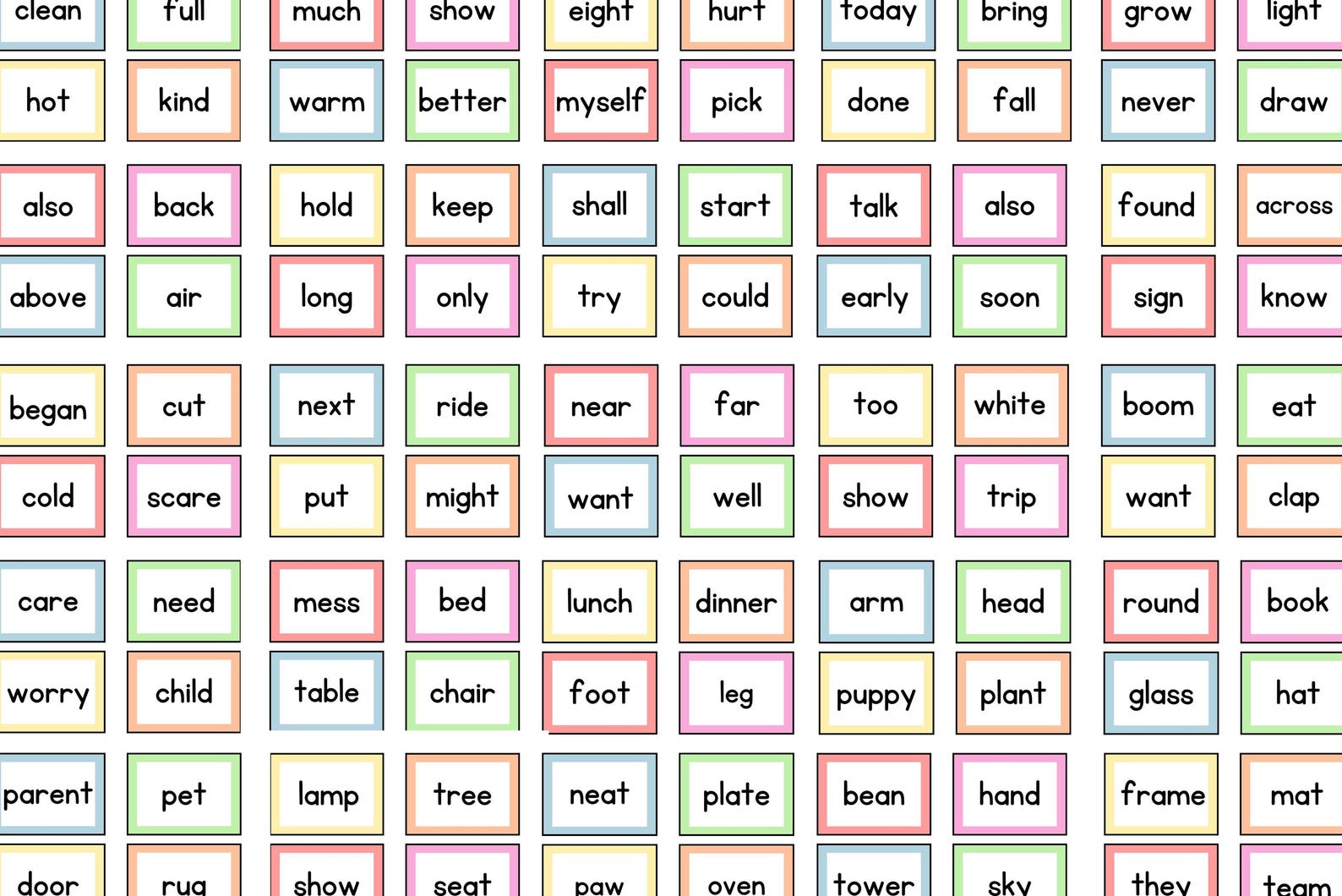 200 3rd Grade Sight Words Flashcards | Third Grade Vocabulary | 3rd ...
