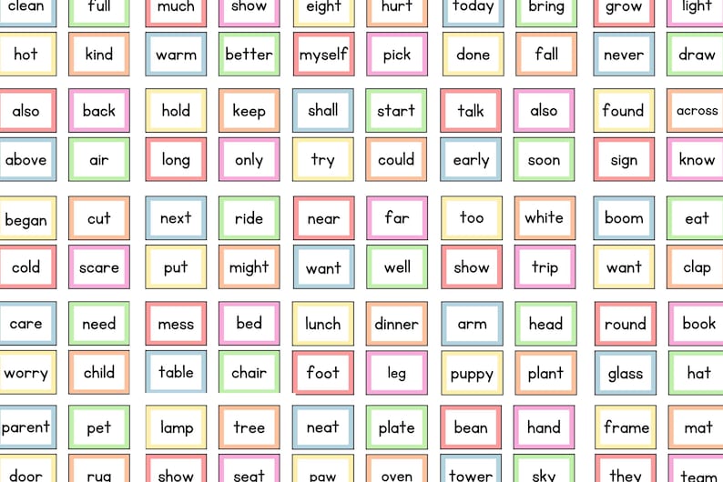 200 3rd Grade Sight Words Flashcards | Third Grade Vocabulary | 3rd ...