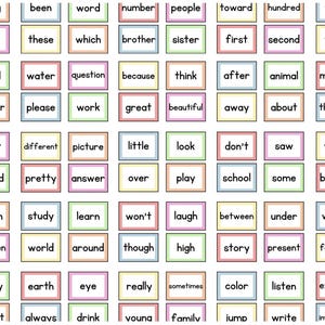 200 3rd Grade Sight Words Flashcards | Third Grade Vocabulary | 3rd ...