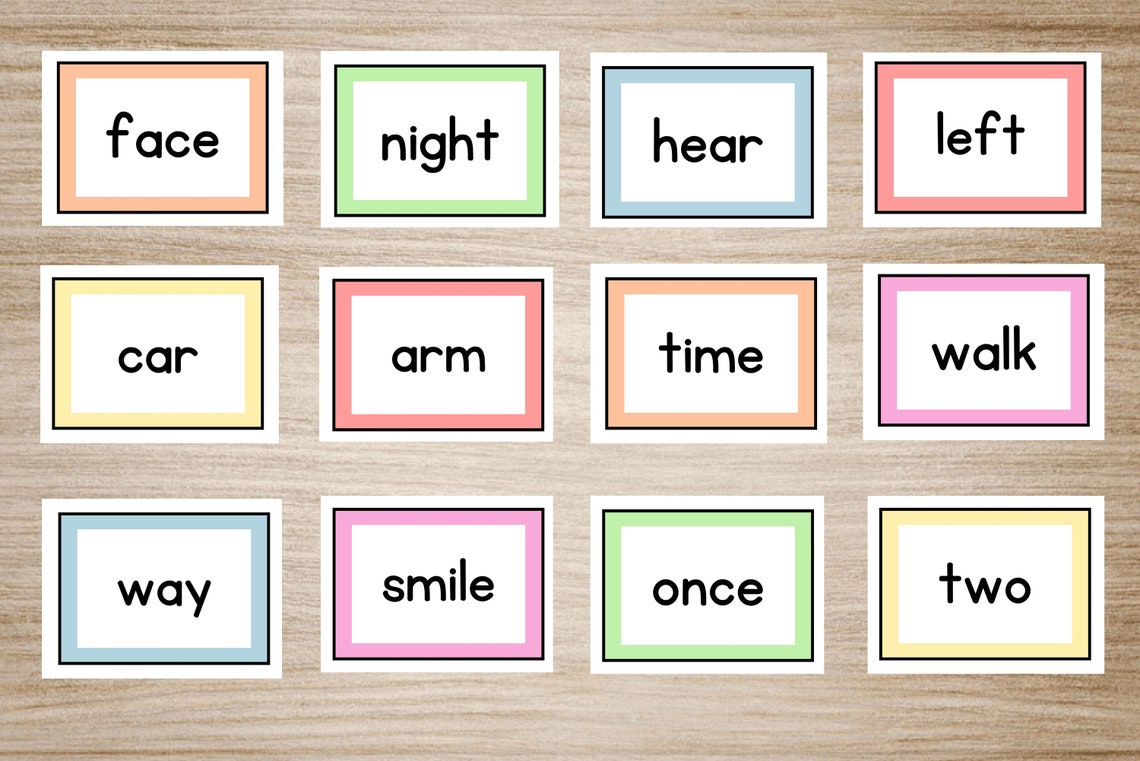 100 1st Grade Sight Word Flashcards | First Grade Learn to Read ...