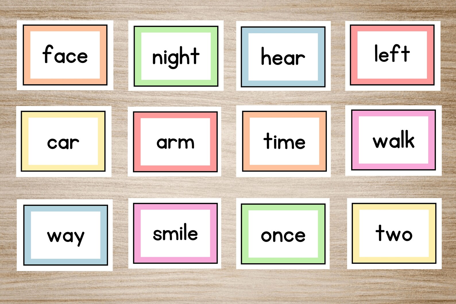 100 1st Grade Sight Word Flashcards | First Grade Learn to Read ...