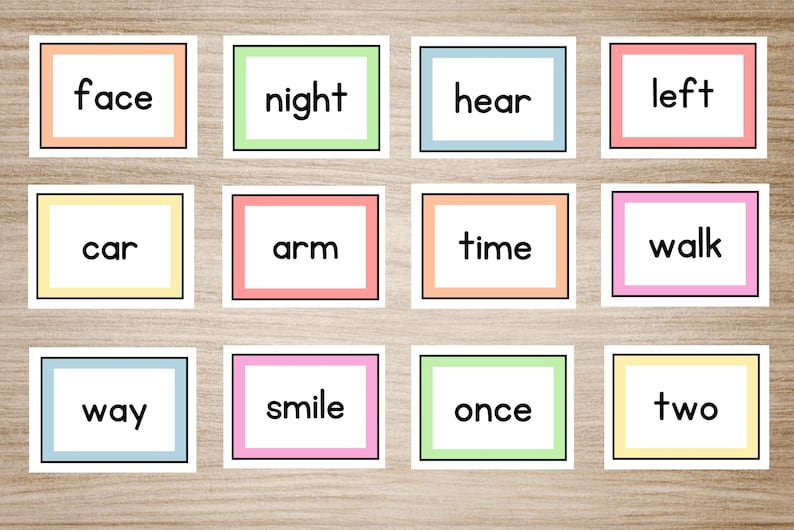 100 1st Grade Sight Word Flashcards | First Grade Learn to Read ...