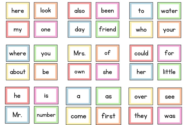 Grade 1 Fundations Trick Sight Words | First Grade Sight Words ...