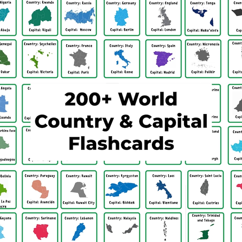 Capitals in Europe - Etsy