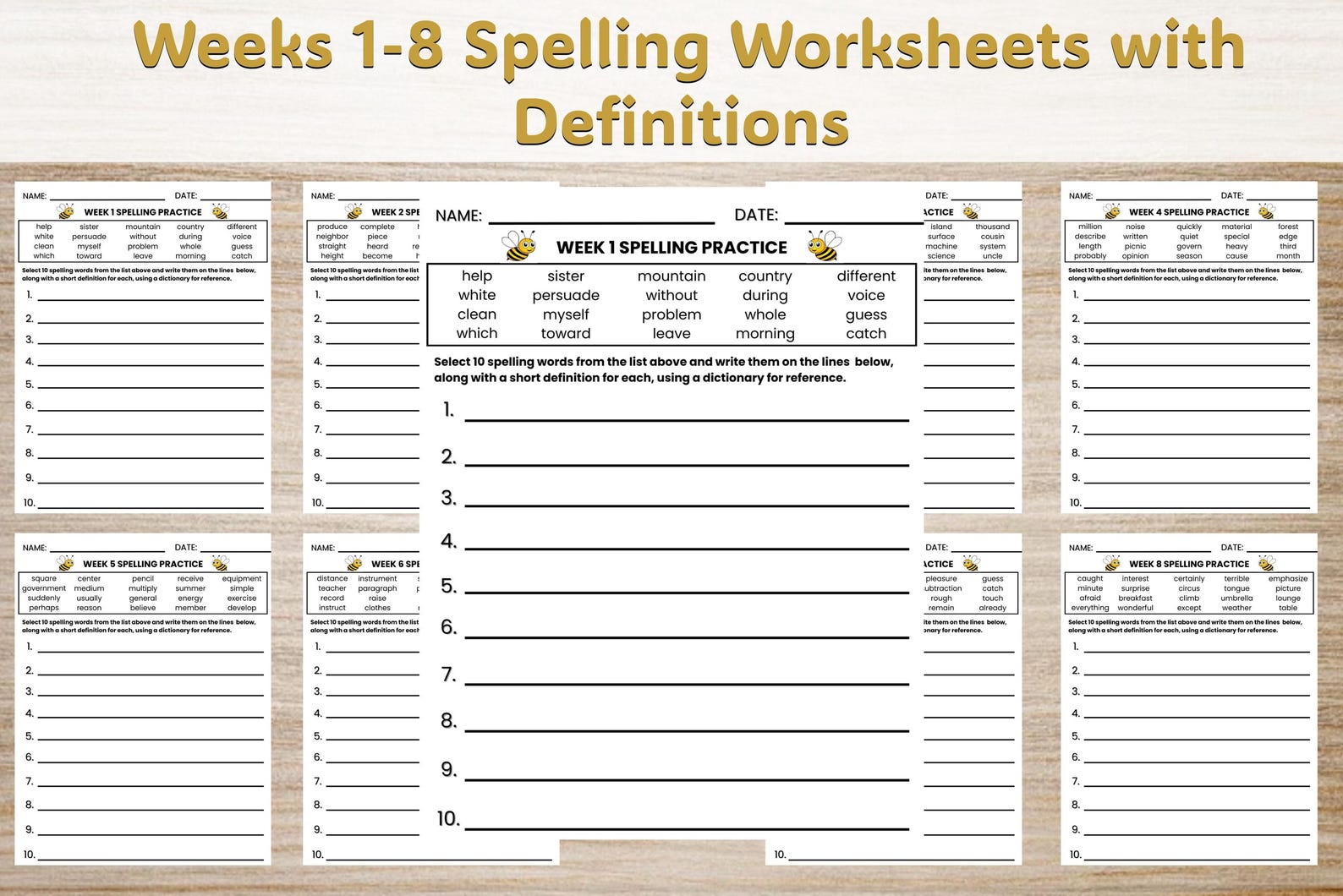 4th Grade Spelling Worksheets and Flashcards | 4th Grade Homeschool and ...