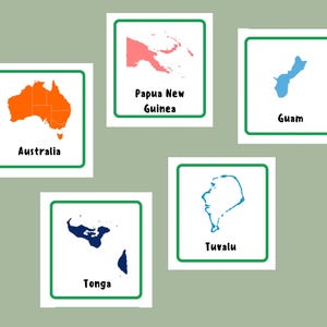 Polynesian Country Map Flashcards Geography Learn the Polynesian ...