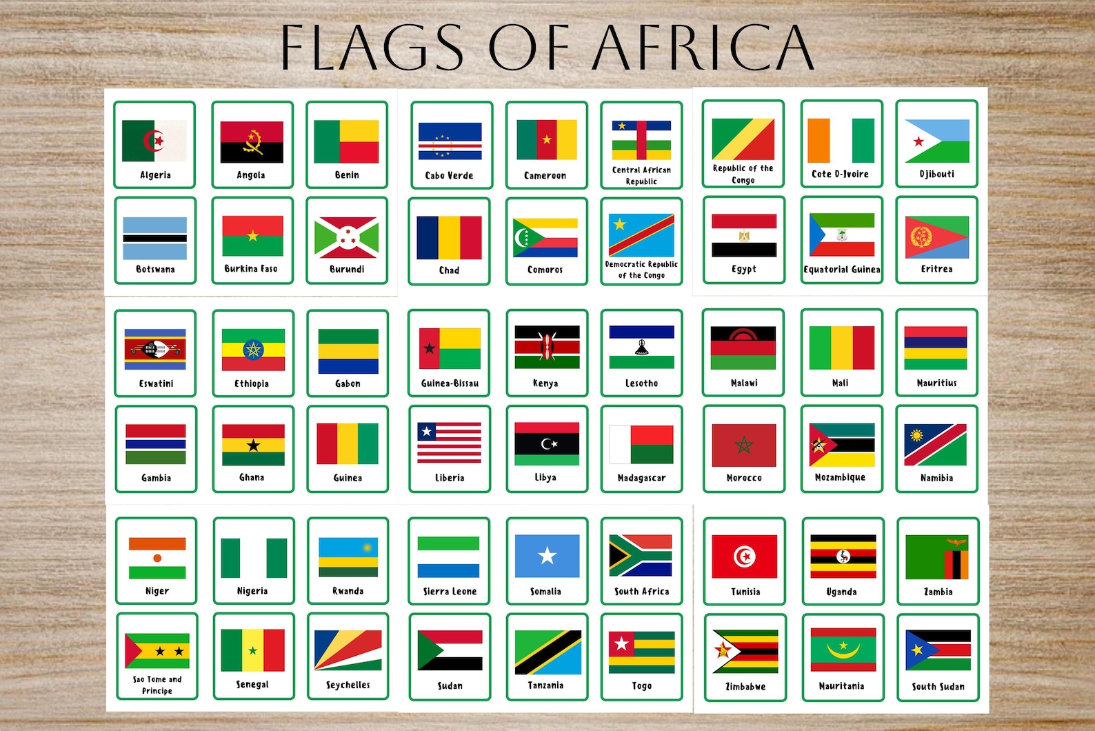 200+ World Flag Flashcards | International Country Flags | Learn Flags ...