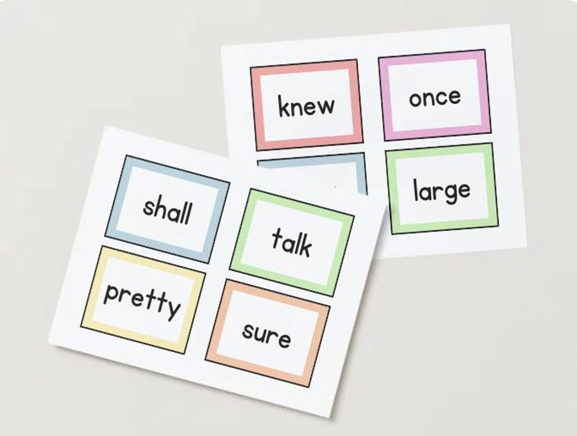 Grade 2 Fundations Trick Sight Words | Second Grade Sight Words ...