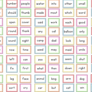 100 1st Grade Sight Word Flashcards | First Grade Learn to Read ...