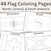 Flags of North, Central, and South America Coloring Pages | Coloring ...