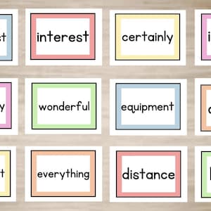 300 4th Grade Sight Word Flashcards | Fourth Grade Vocab | Reading ...