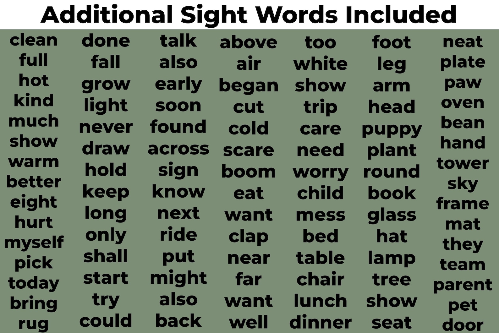 200 3rd Grade Sight Words Flashcards | Third Grade Vocabulary | 3rd ...