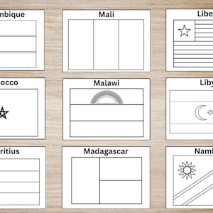 Coloring Pages Flags of Africa | Coloring African Flags | Coloring ...