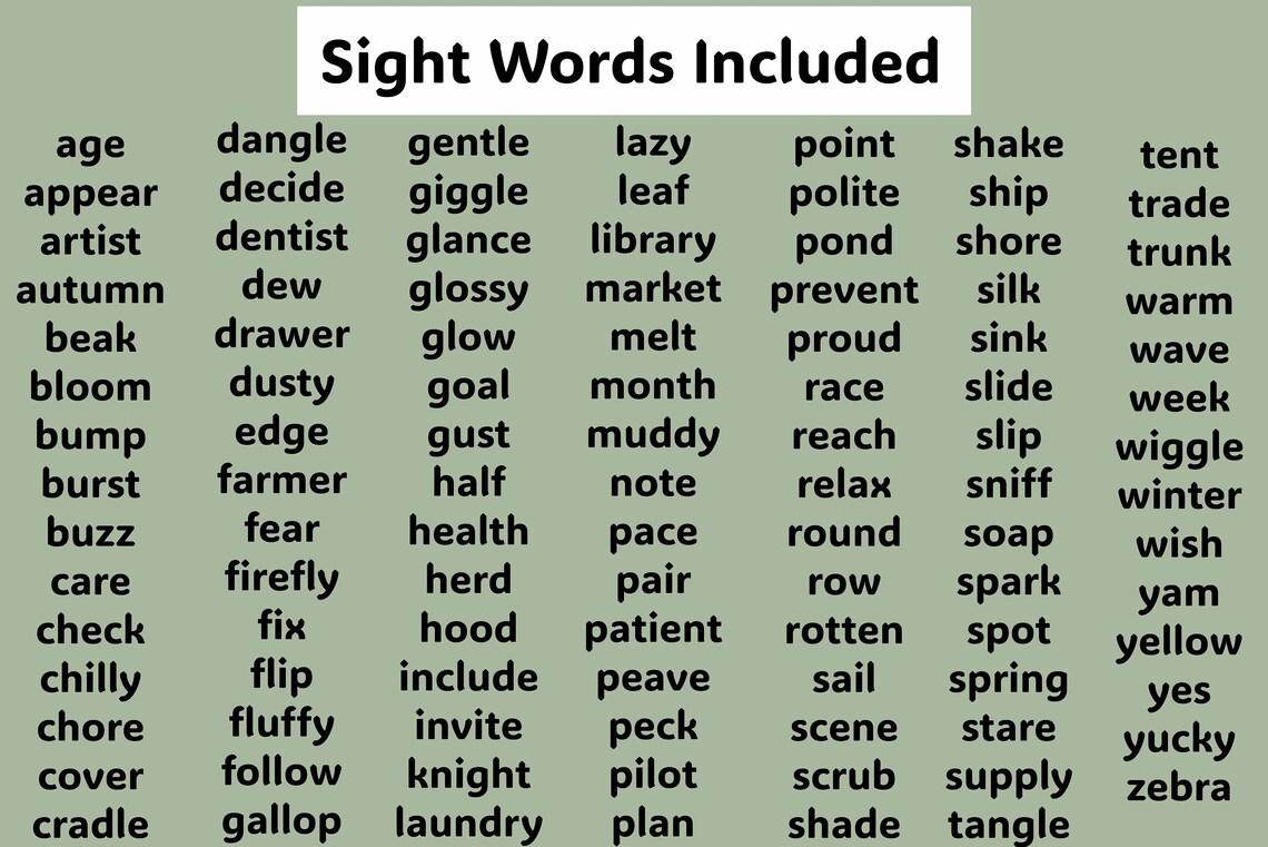 100+ 2nd Grade Sight Word Flashcards | Second Grade Vocab | Second ...