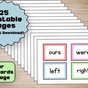 Kindergarten Sight Word Flashcards | Kindergarten Vocab | Reading Level ...