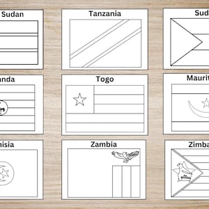 Coloring Pages Flags of Africa | Coloring African Flags | Coloring ...