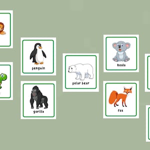 Zoo Animals Sight Word Flashcards | Kindergarten, Elementary School ...