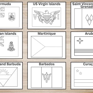 Flags of North, Central, and South America Coloring Pages | Coloring ...