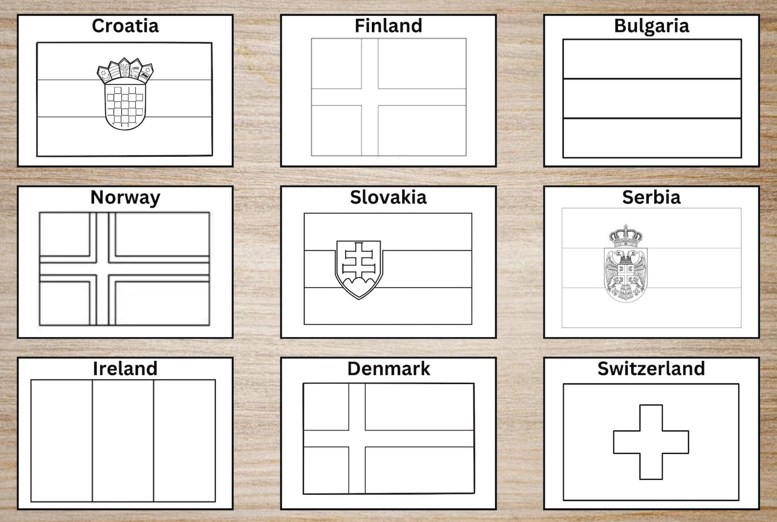 Flags of Europe Coloring Pages | Coloring European Flags | Coloring ...
