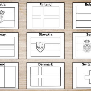 Flags of Europe Coloring Pages | Coloring European Flags | Coloring ...