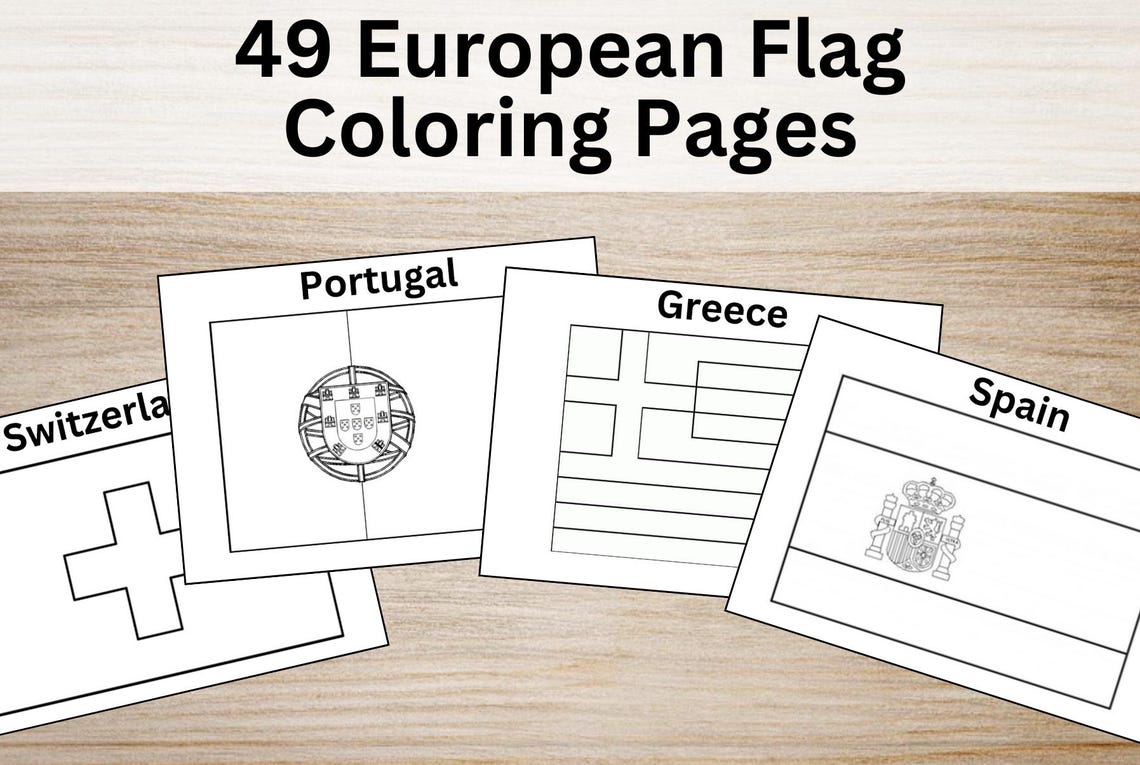 Flags of Europe Coloring Pages | Coloring European Flags | Coloring ...