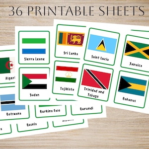 200+ World Flag Flashcards | International Country Flags | Learn Flags ...