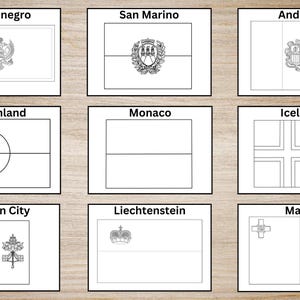 Flags of Europe Coloring Pages | Coloring European Flags | Coloring ...