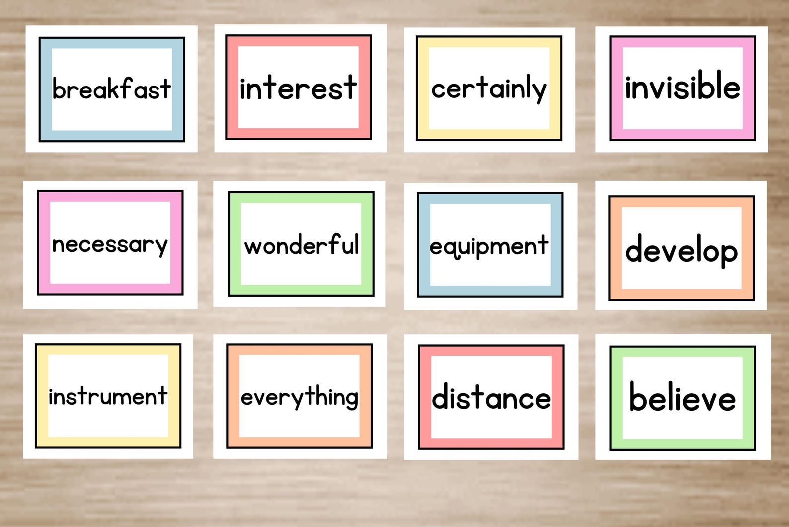 150+ 4th Grade Sight Word Flashcards | Fourth Grade Vocab | Reading ...