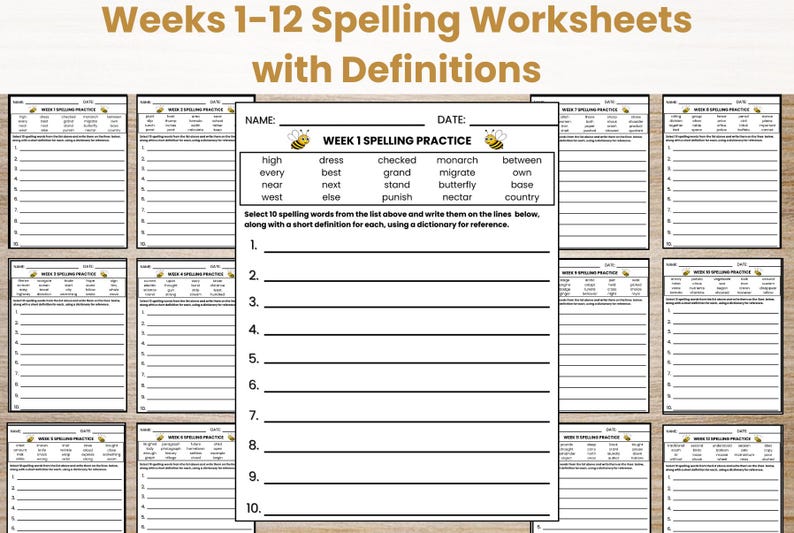 3rd Grade Spelling Worksheets and Flashcards | 3rd Grade Spelling ...
