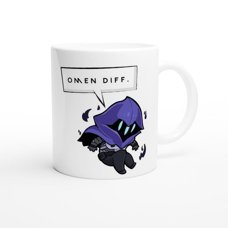 Omen Valorant Coffee Mug, Chibi Gamer Cup - Etsy