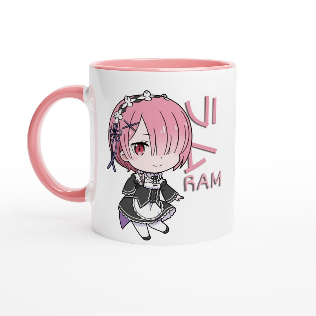 Ram Re:zero Mug | 11oz Ceramic Anime Cup | Unique Gift for Otaku ...