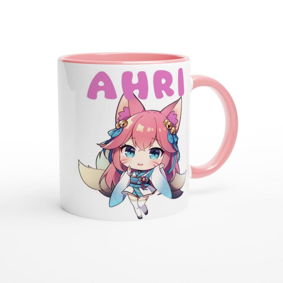 Ahri League of Legends Coffee Mug | Chibi Fanart - Etsy