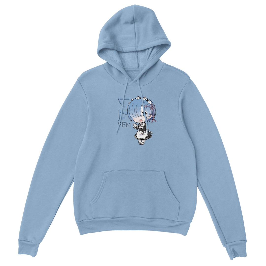 Rem Re:zero Anime Pullover Hoodie, Unisex, Gaming Apparel, Clothing ...