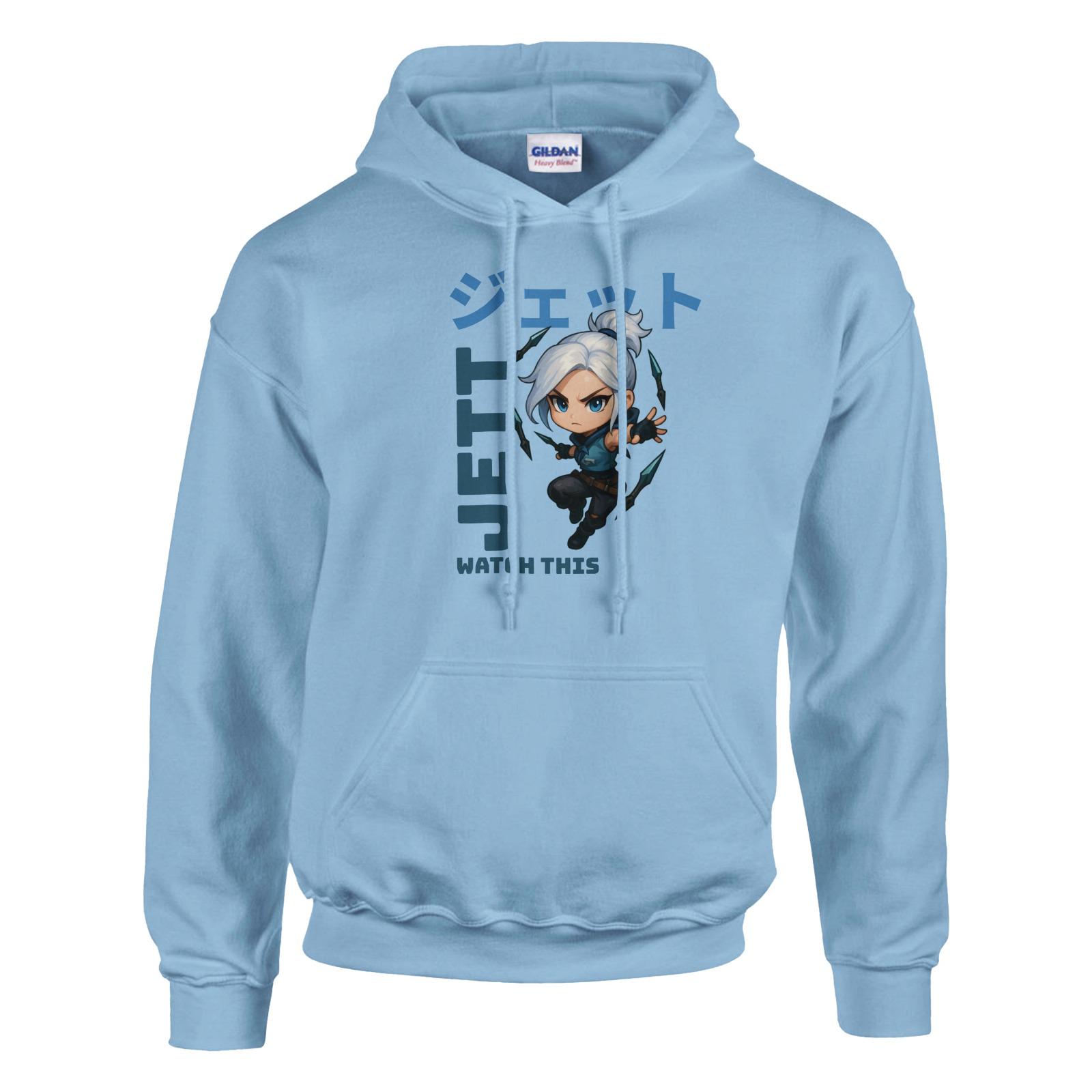 Jett Valorant Pullover Hoodie, Unisex, Gaming Apparel, Gamer Gift ...
