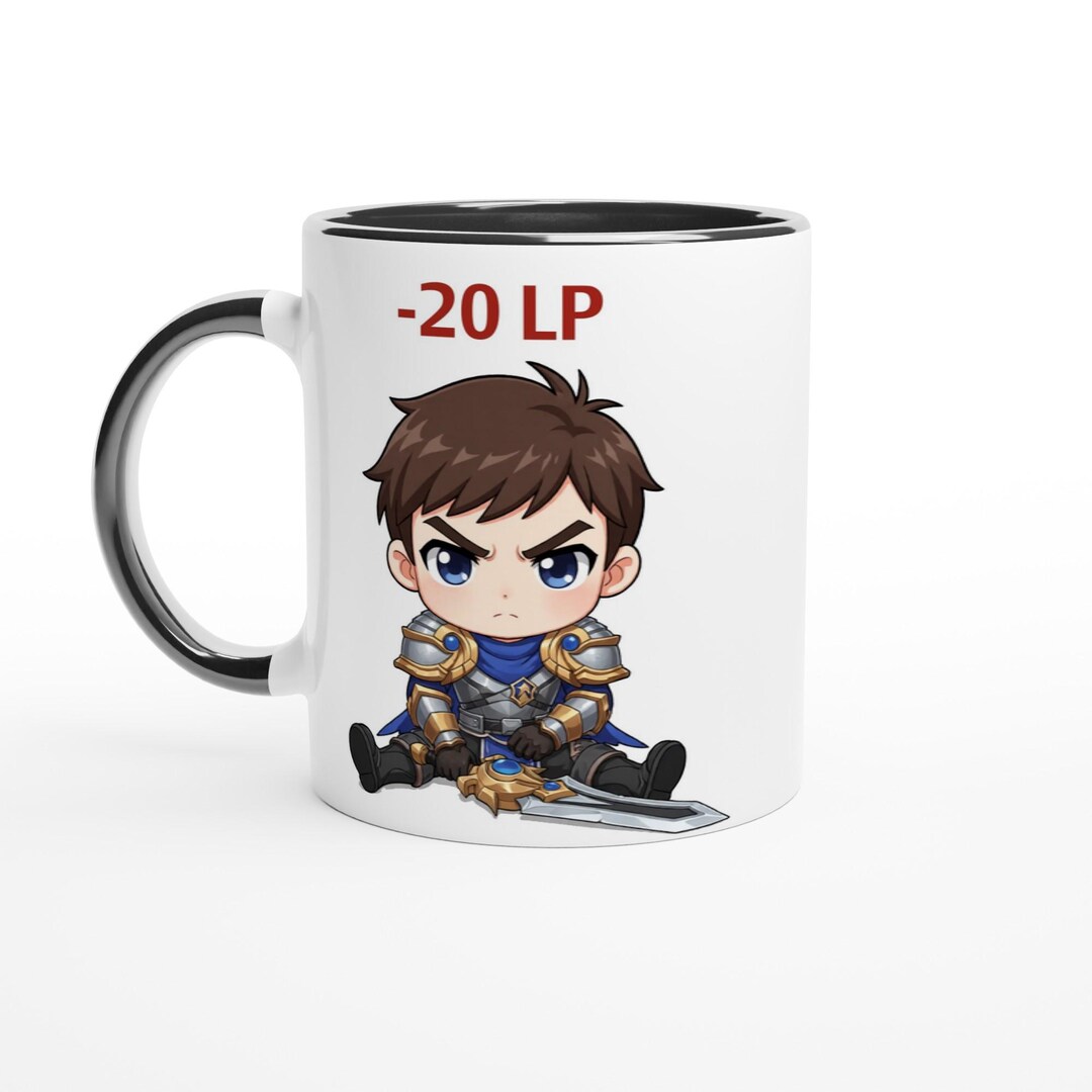 Garen League of Legends Coffee Mug, Chibi Fanart, Cute Christmas Gift ...