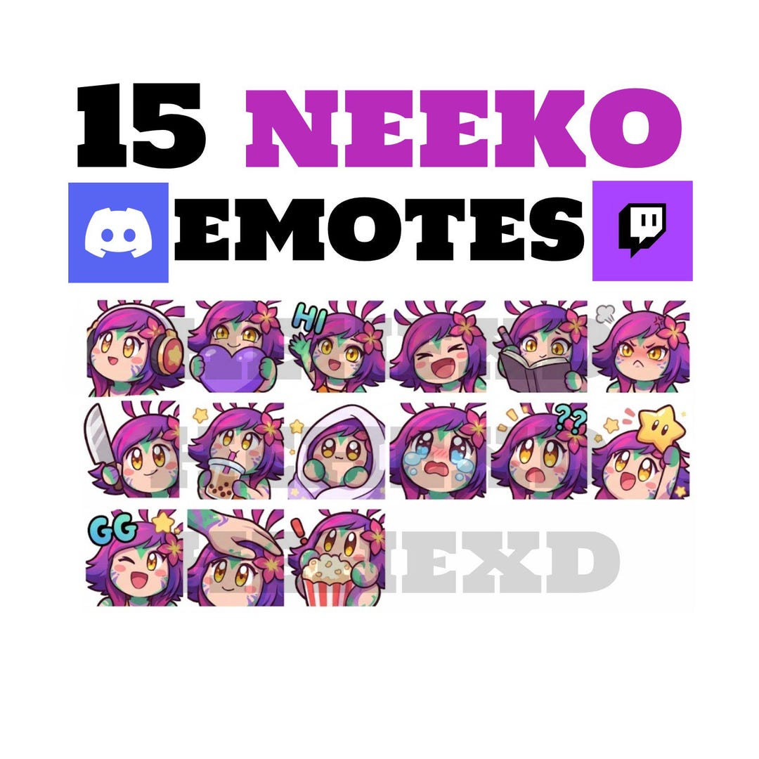 Neeko League of Legends Emotes for Twitch and Discord! - Etsy
