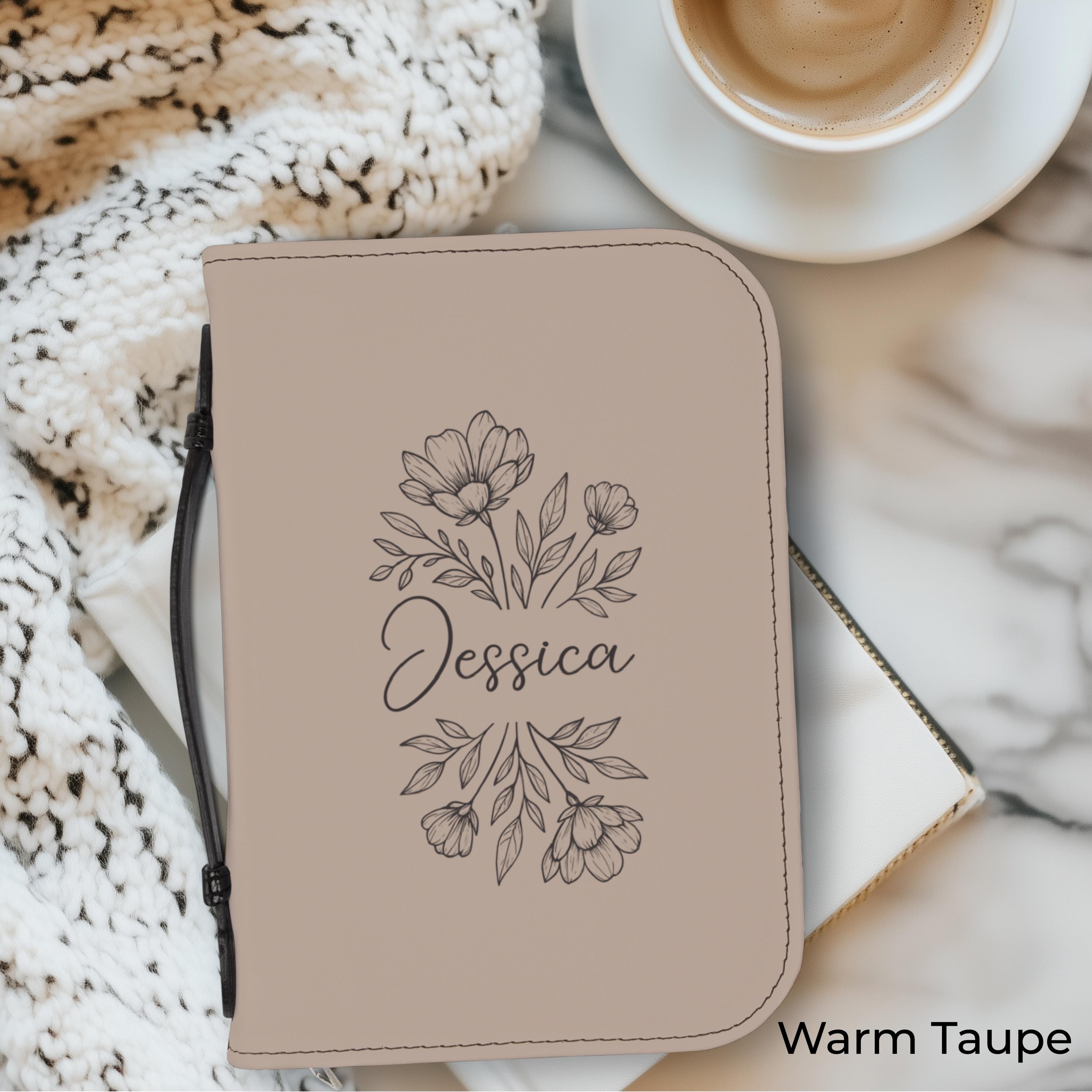 Personalized Bible Cover, Floral Custom Bible Case With Handle for ...