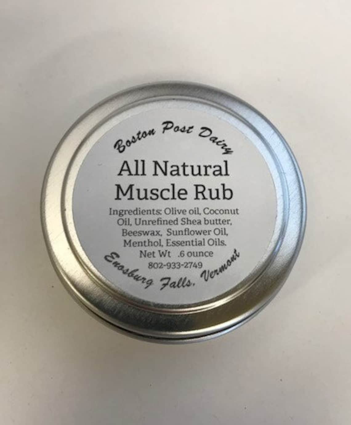 All Natural Muscle Rub Body Butter Menthol Rub Gifts for | Etsy