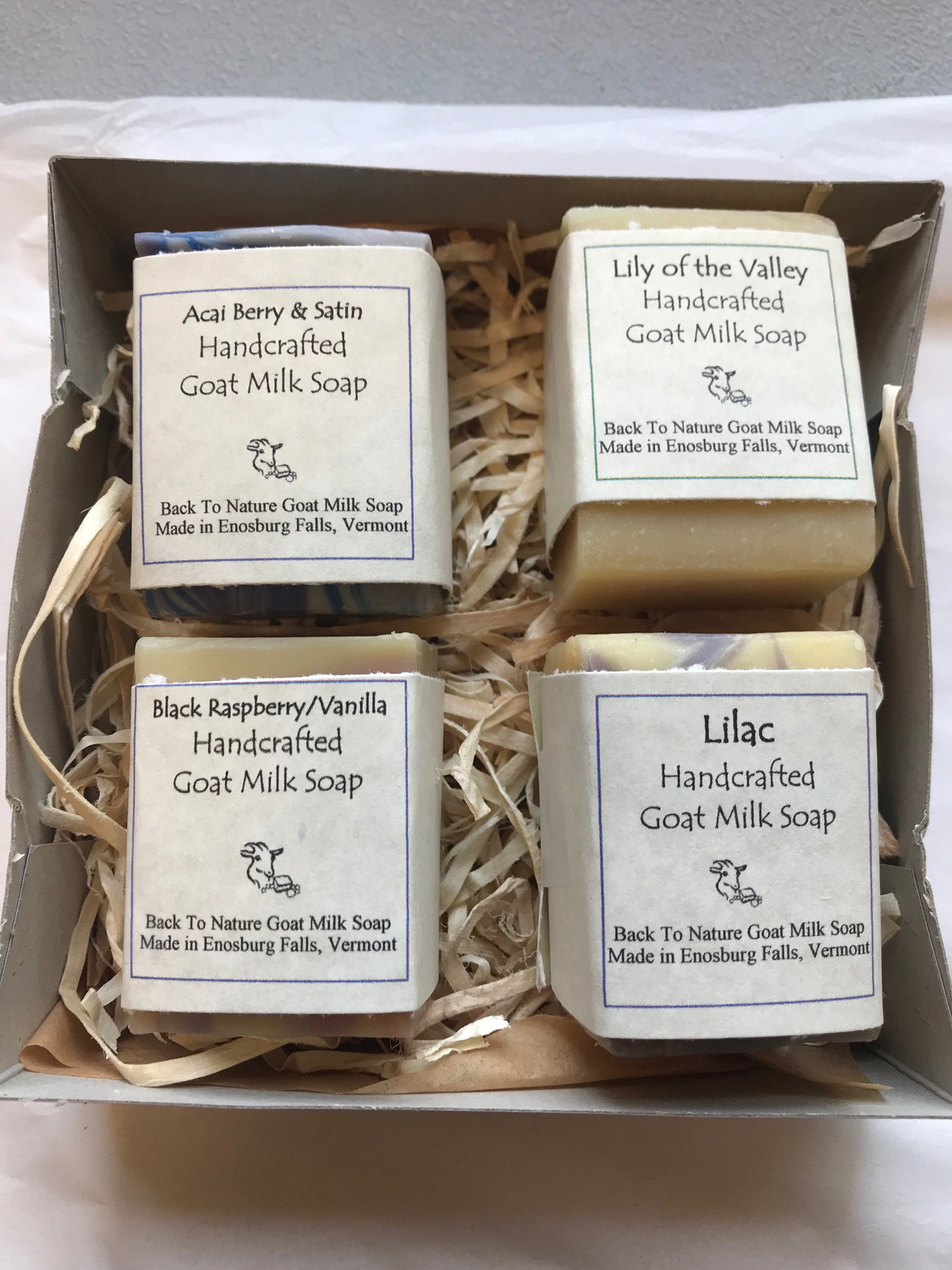 Natural Goat Milk Soap Variety Pack Small Soaps T Set Goat Etsy