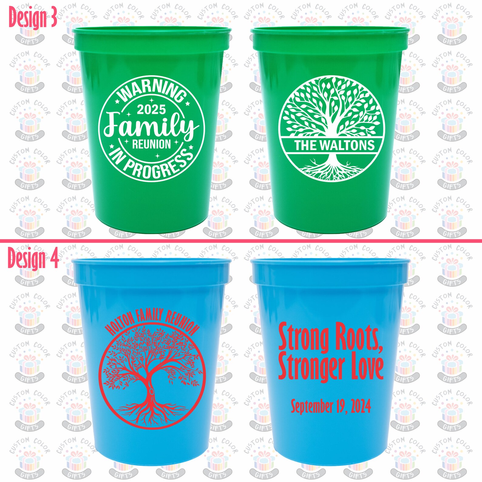 Family Reunion Cups, Family Cookout, Family Reunion Bulk Favors, Family ...