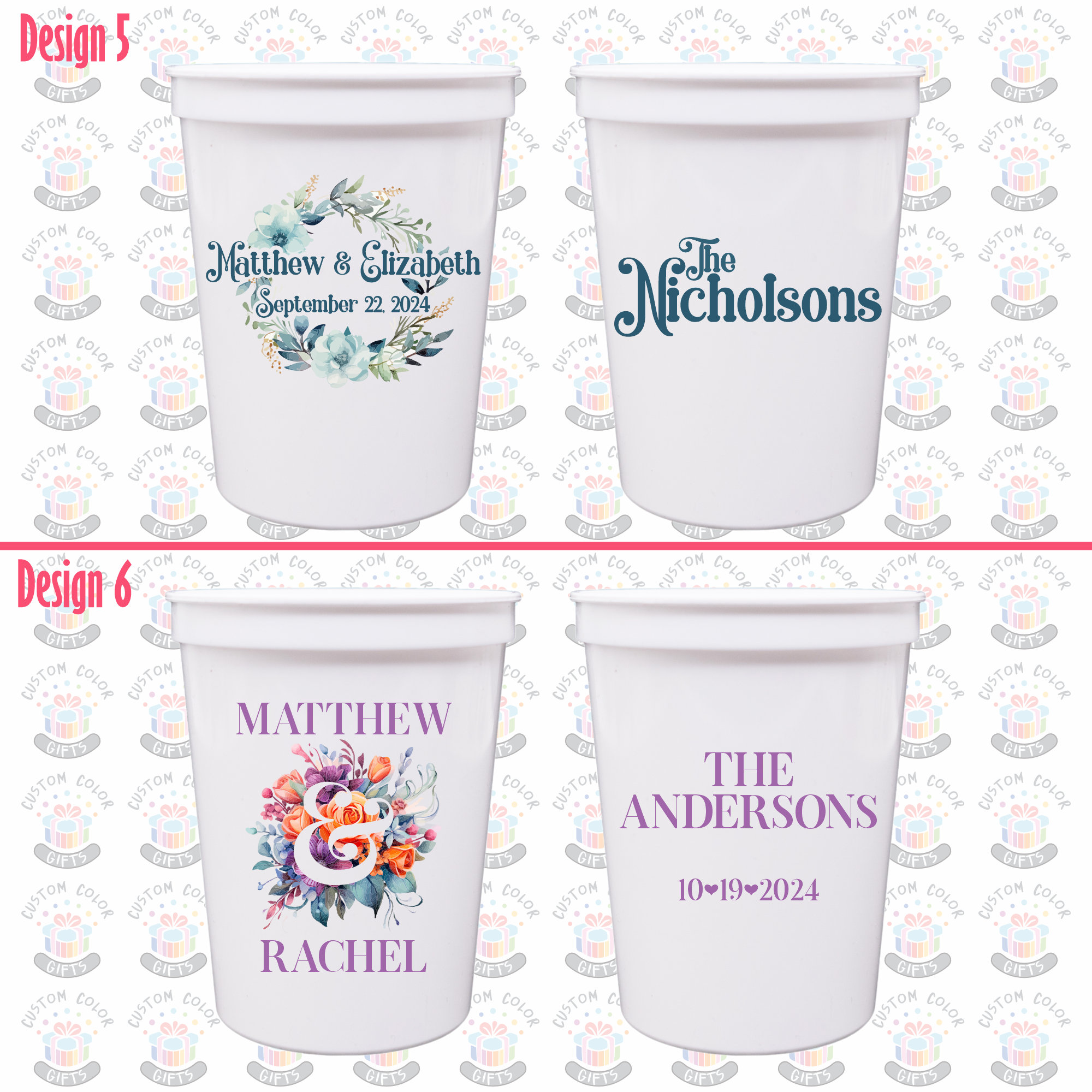 Custom Wedding Cups, Personalized Wedding Favors, Plastic Cups, Stadium ...