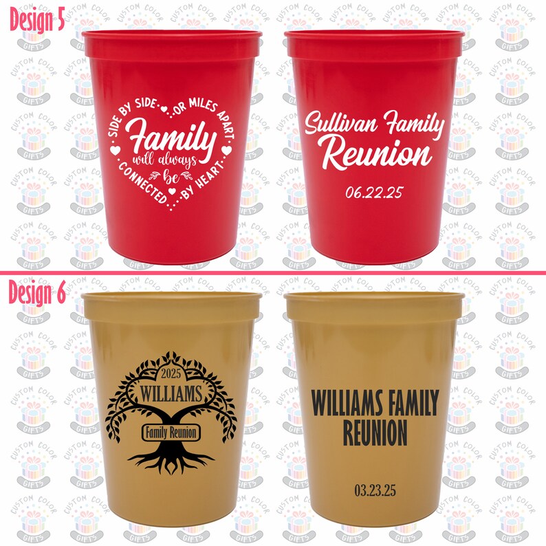 Family Reunion Cups, Family Cookout, Family Reunion Bulk Favors, Family ...