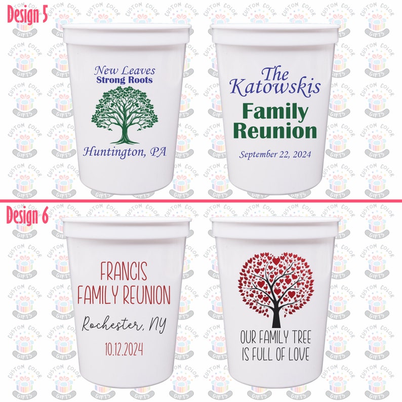 Family Reunion Cups, Family Cookout, Family Reunion Bulk Favors, Family ...