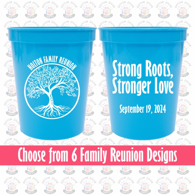 Family Reunion Cups, Family Cookout, Family Reunion Bulk Favors, Family ...