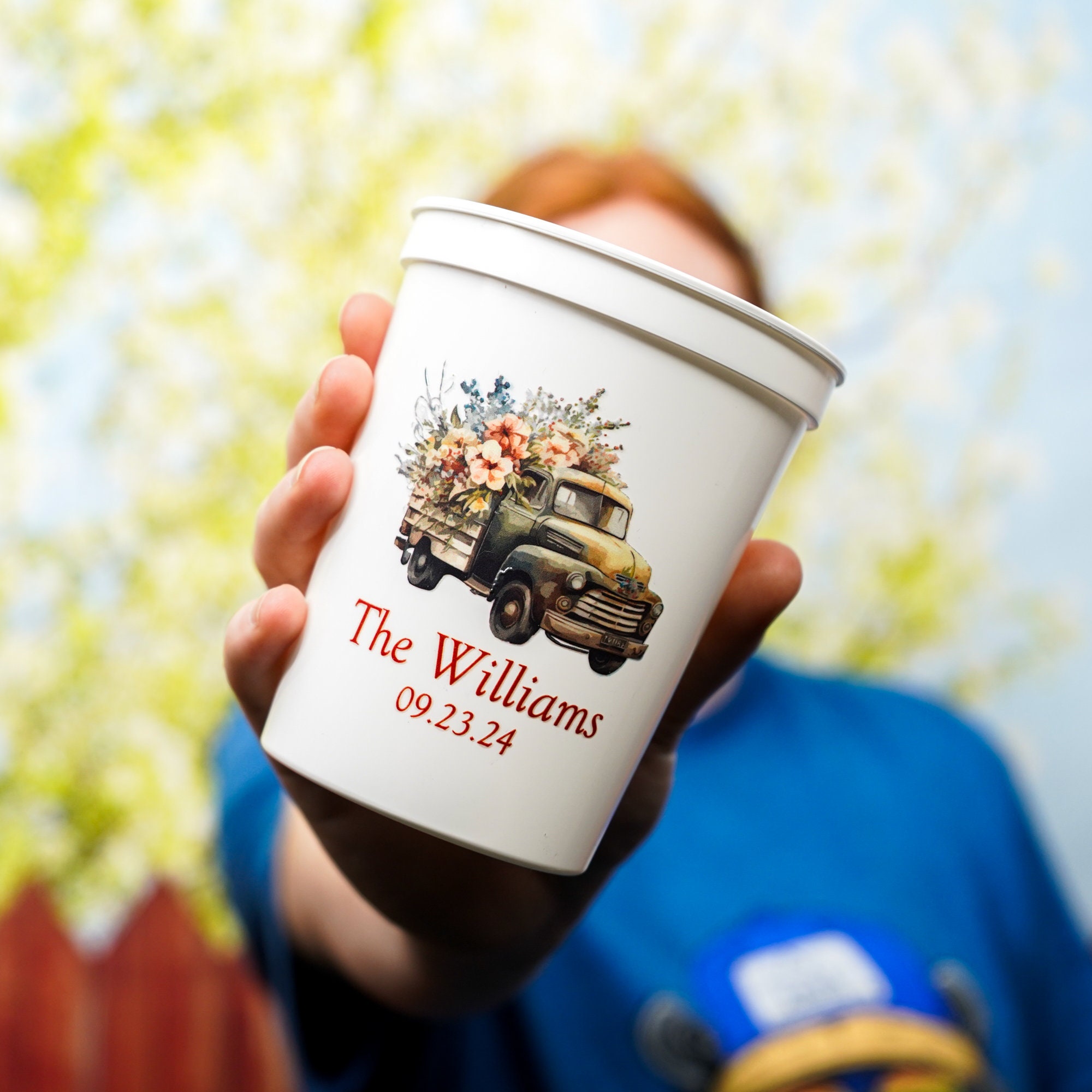 Custom Wedding Cups, Personalized Wedding Favors, Plastic Cups, Stadium ...