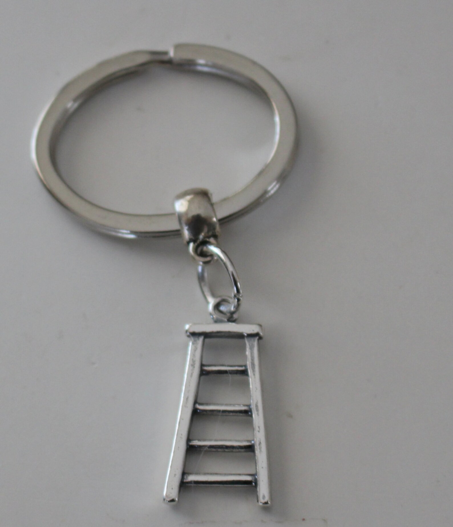Sterling LADDER Key Ring Key Chain Carpenter Electrician | Etsy